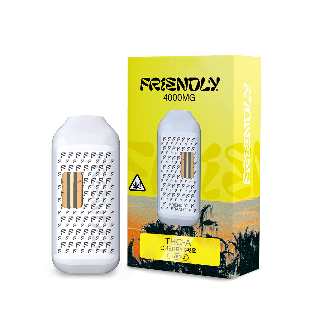 Friendly THCA Cherry Pie 4000MG Disposable Vape | Friendly Hemp